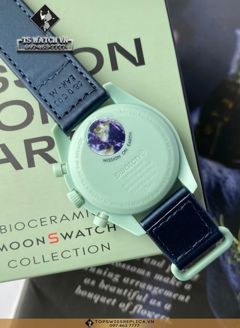 OMEGA X SWATCH MOONSWATCH Mission on Earth ( Trái Đất) New 2022 Replica