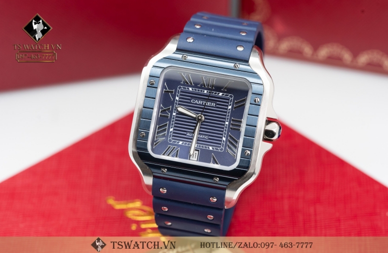Cartier Santos de Cartier WSSA0048 39.8MM Niềng Gốm Rep 1:1